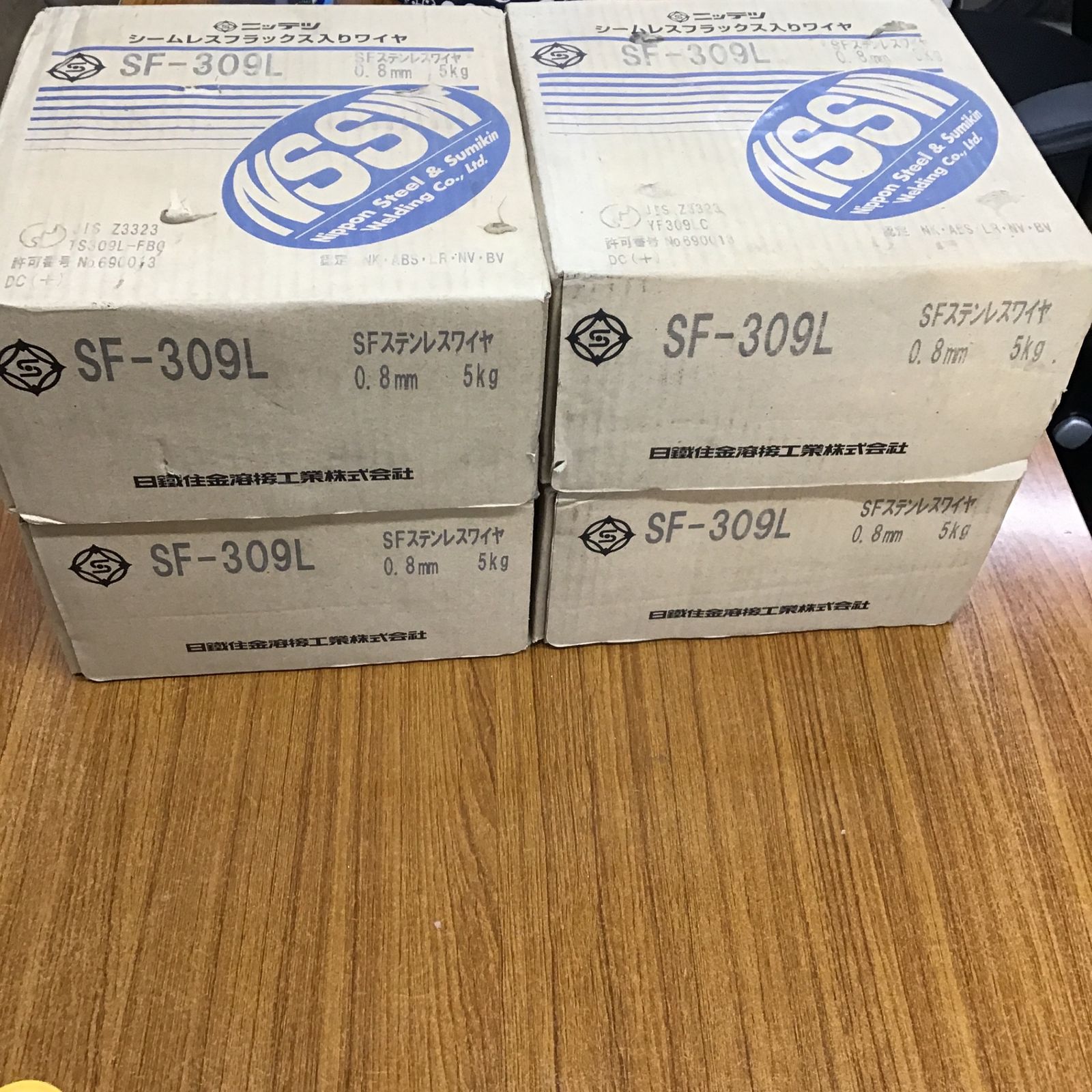 日鉄溶接工業 フラックス入りステンレス溶接ワイヤ SF-309L Φ0.8mm 5㎏ 4箱セット【桶川店】 - メルカリ