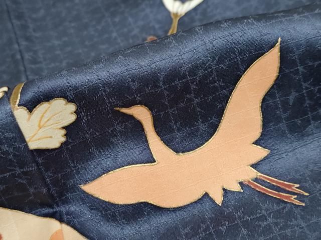 平和屋着物○訪問着 流水飛鶴草花文 金彩 正絹 逸品 DAAW5924ud - メルカリ