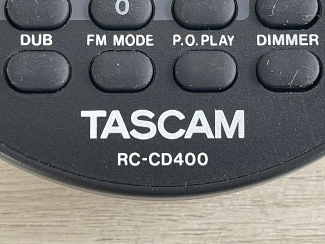 TASCAM タスカム CD-400U用リモコン RC-CD400 動作保証