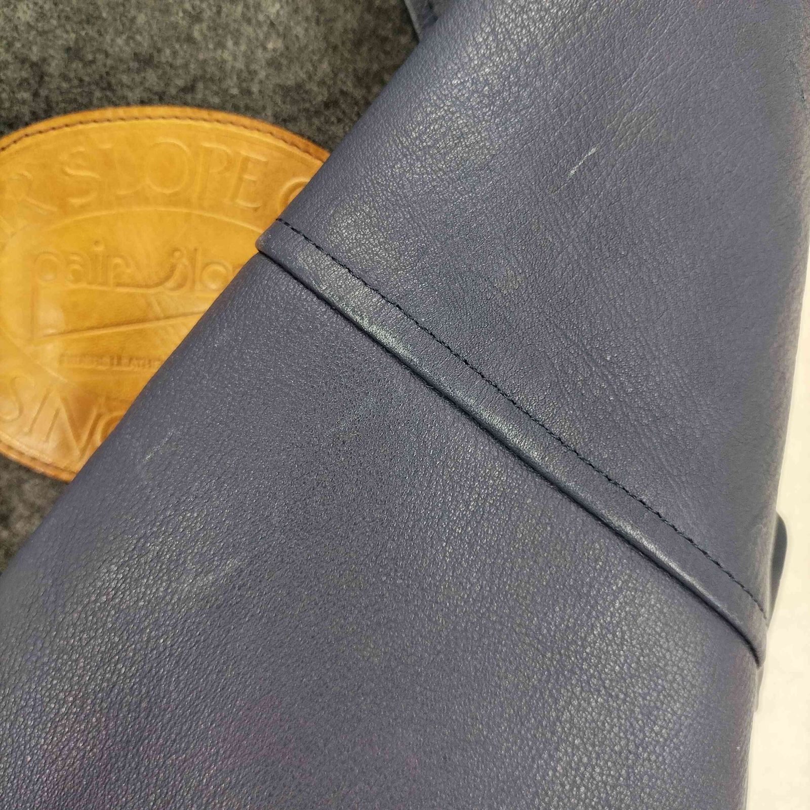 ユーズドフルギ USED古着 PAIR SLOPE レザー切替 スタジアムジャケット