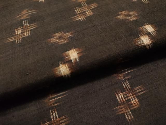 平和屋着物○国指定重要無形文化財 本場久米島紬 アンサンブル 手織 絵