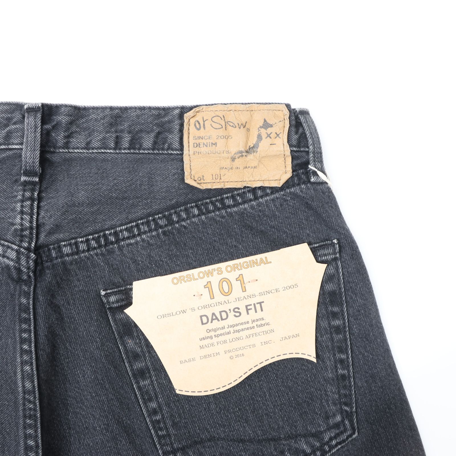 orslow オアスロウ 101 DAD'S FIT DENIM PANTS UNISEX BLACK orslow オアスロウ 101 DAD'S FIT DENIM PANTS UNISEX BLACK