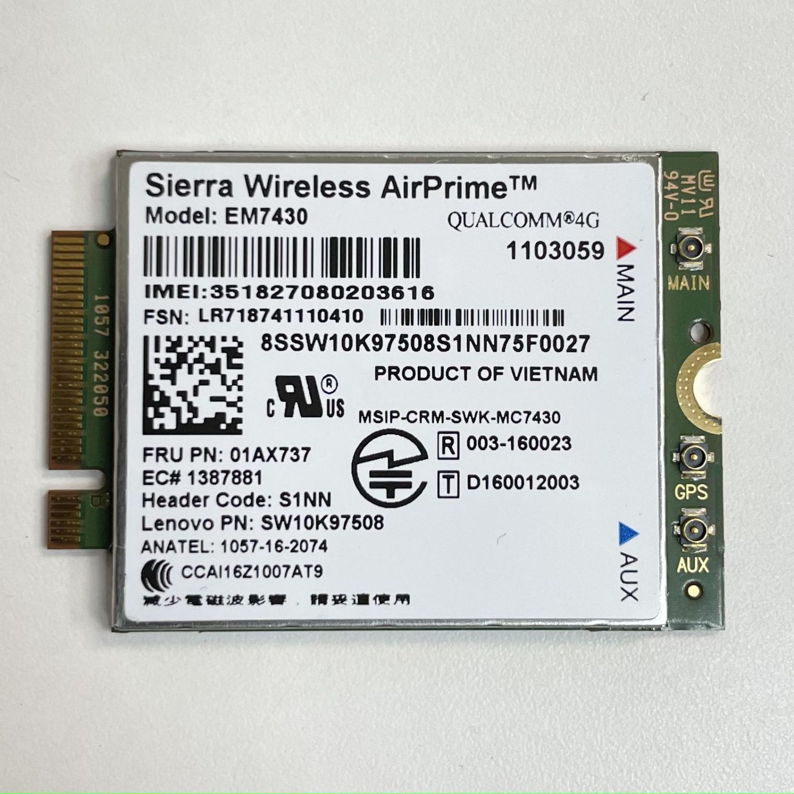 EM7430 4G Module for LENOVO ThinkPad - スマートライフショップ@クーポン配布中 - メルカリ