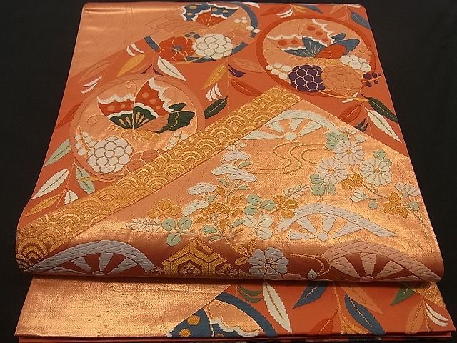 平和屋着物 六通柄袋帯 唐織 松川取能衣蝶 金糸 逸品 n-by2273 - メルカリ