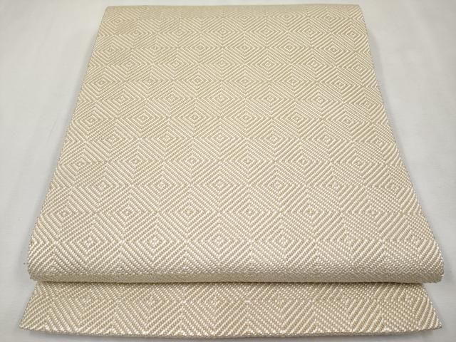 平和屋着物○八寸名古屋帯 入子菱柄 正絹 逸品 DAAZ0283ps 平和