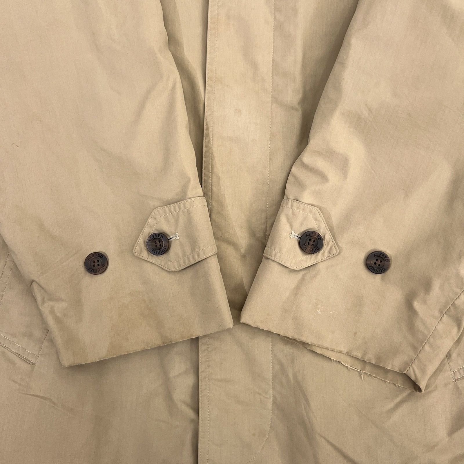 dunhill ダンヒル イングランド製 ライナー付き ステンカラーコート 48