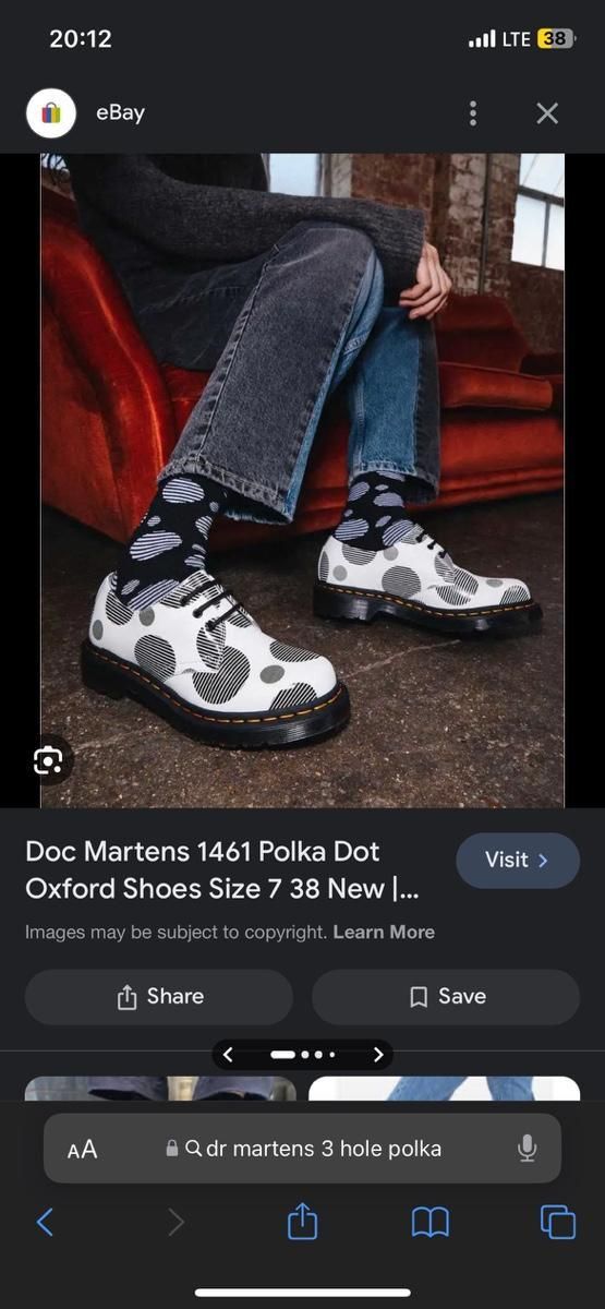 【雷市場（ポンジャン）商品韓国直送】DR. MARTENS(ドクターマーチン) 1461 3 笏 ポカドット 230 uk4 - メルカリ
