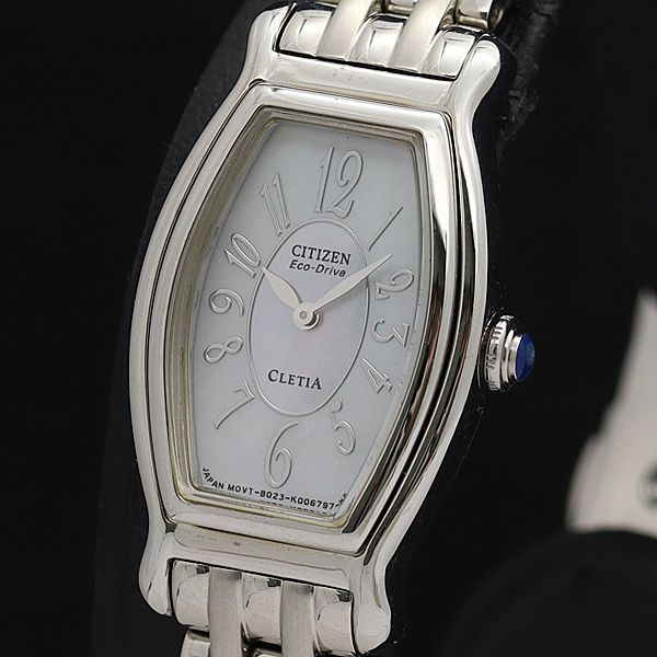 シチズン ソーラー B023-K004292 クレティア ブルーシェル文字盤 トノー型 レディース腕時計 IKE - メルカリ