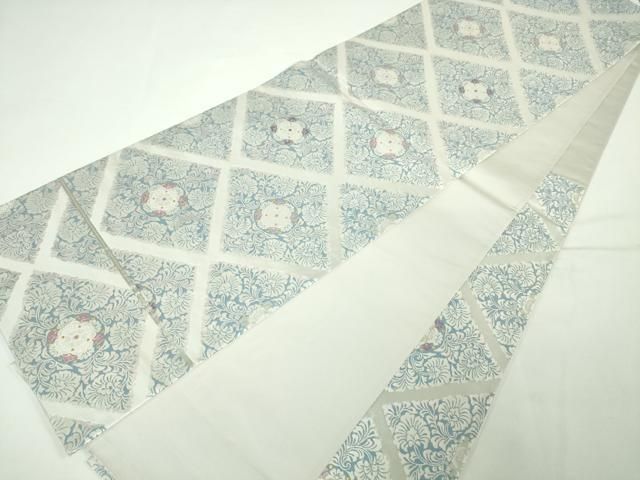 平和屋本店□極上 本場筑前博多織 両面 全通柄袋帯 干支 献上 逸品