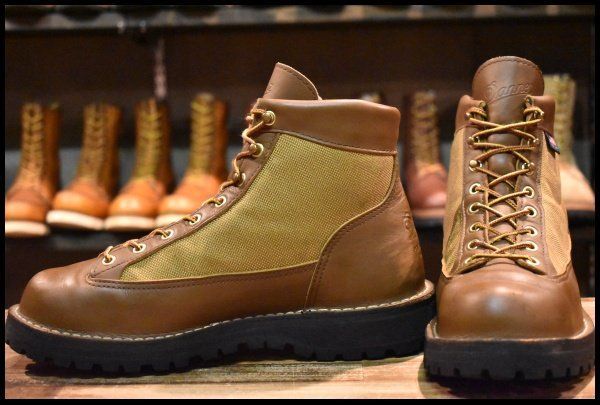 【8EE 良品 白タグ】Danner ダナーライト 30420X 茶 ブラウン カーキ ゴアテックス GORE-TEX 編み上げ ハイキング ...