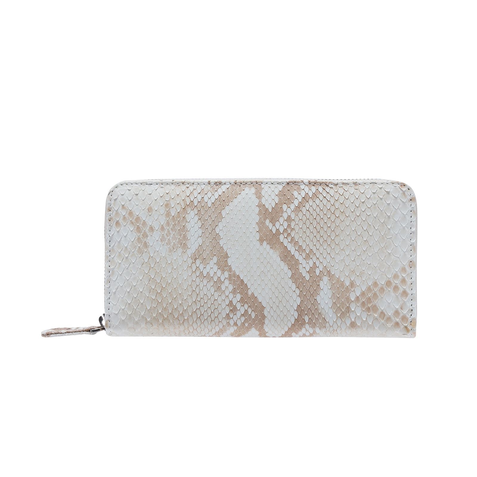 蛇革が織りなす至高 金運 財布 ホワイト ダイヤモンドパイソン 無双 長
