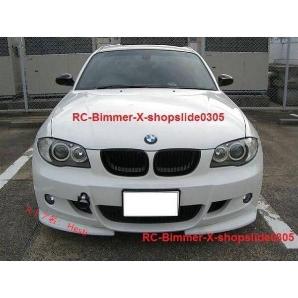 高品質BMW E87 1シリーズ2005-2010年 Mスポ用 HAMAタイプ カーボンスプリッター/116/118/120/135/アルピナ ...