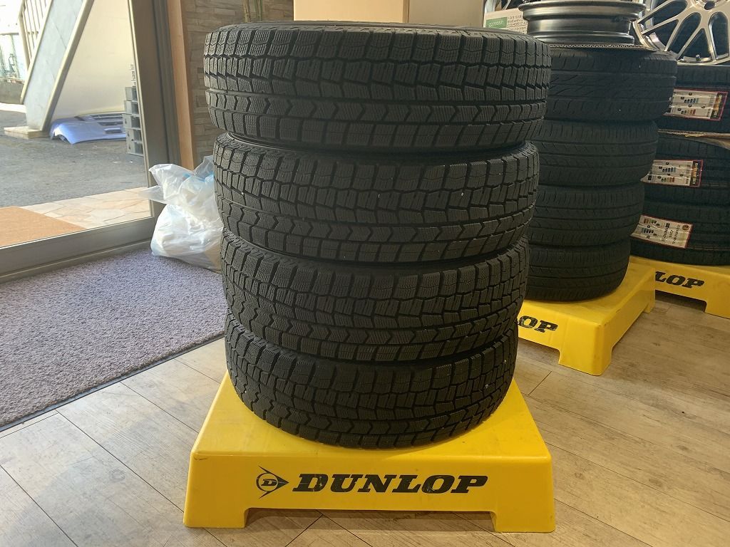 【2303059】スタッドレス DUNLOP WINTER MAXX WM02 14インチ 175/70R14 2020年 7.5mm 8mm ...