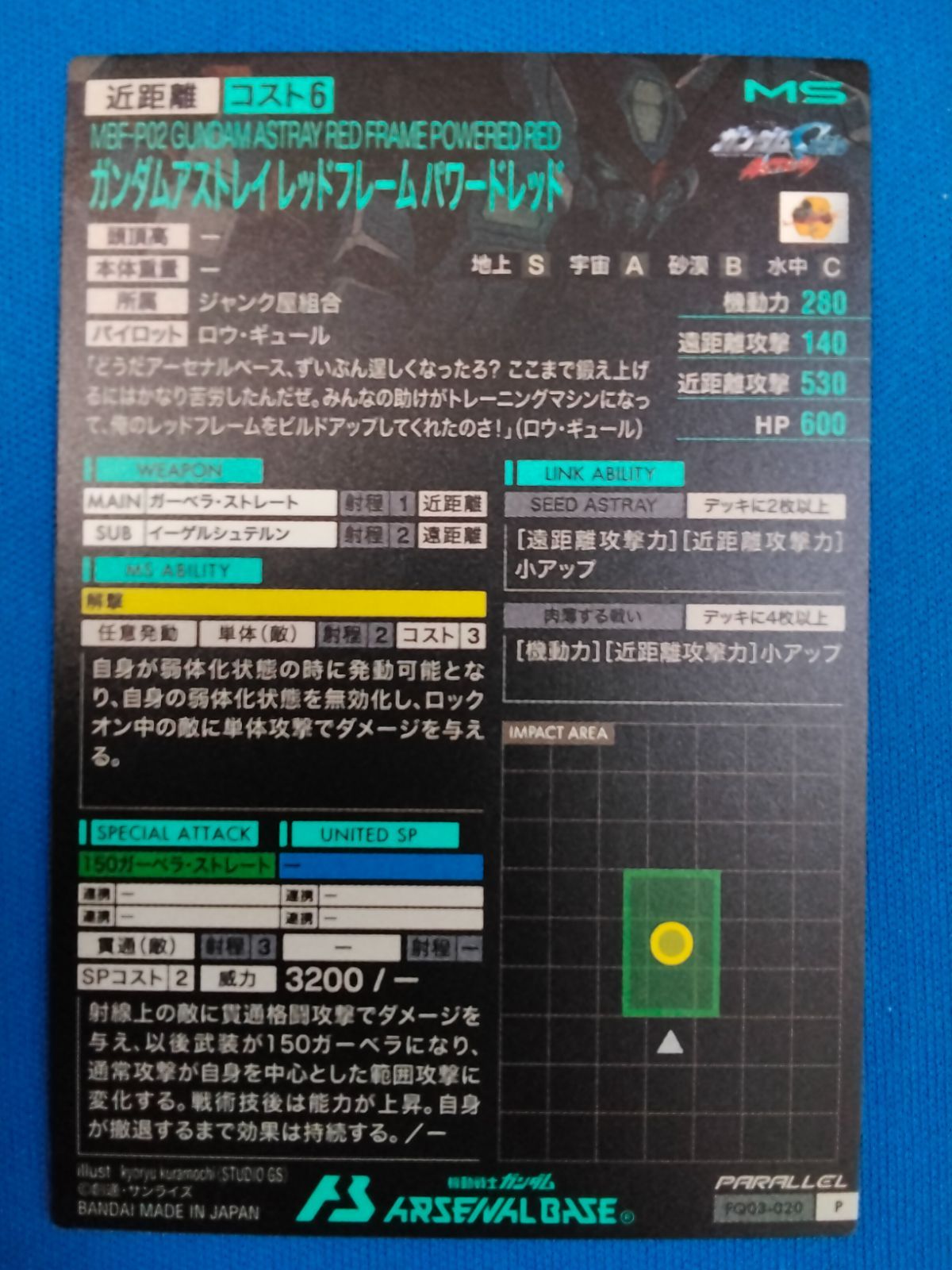 機動戦士ガンダム アーセナルベース FQ03-020 P ガンダムアストレイ レッドフレーム パワードレッド（パラレル） - メルカリ