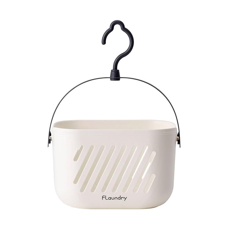 ダイヤ (Daiya) 洗濯バサミ フランドリー Flaundry 洗濯ピンチ バスケット ミニ 洗濯ばさみ ピンチカゴ 洗濯バサミ入れ 収納 カゴ 小物入れ フック付き 水はけが良い 水切り ...