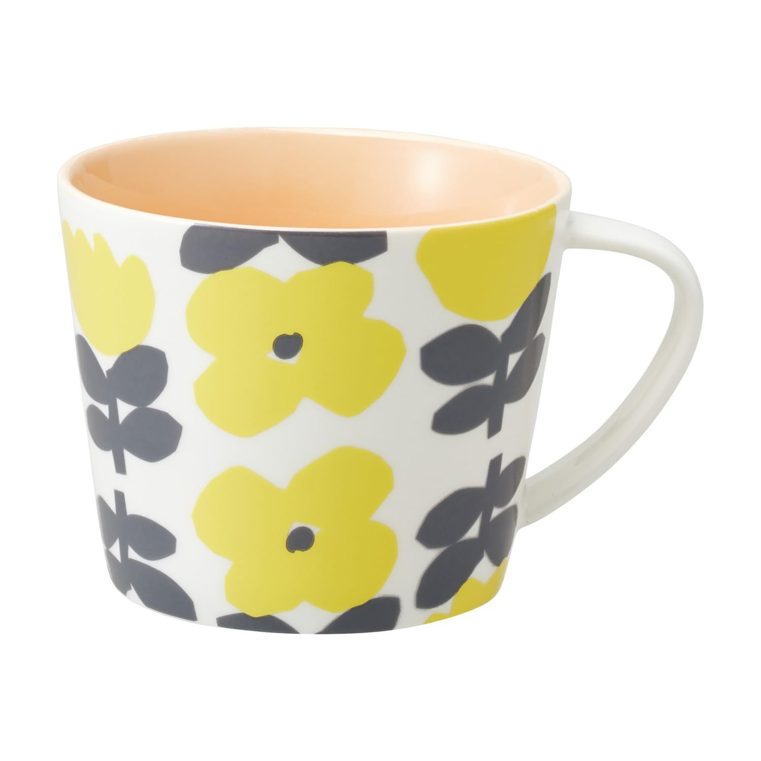 人気商品 Wpc. Patterns マグカップ フラワーパレード イエロー 【大きめサイズ】大容量 400ml レディース スープカップ 電子レンジOK 食洗器OK 北欧 花柄 キッチン ...