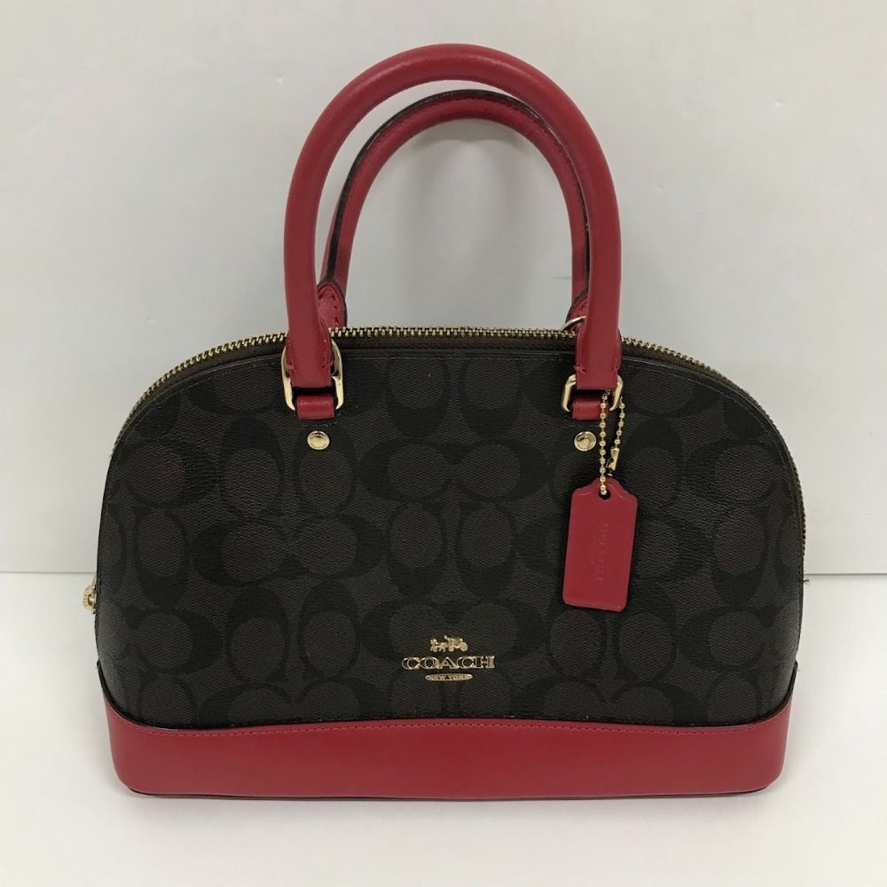 08w9329 コーチ COACH MINI SIERRA SATCHEL ミニ シエラ サッチェル 27583 2way ブラウン×トゥルー ...