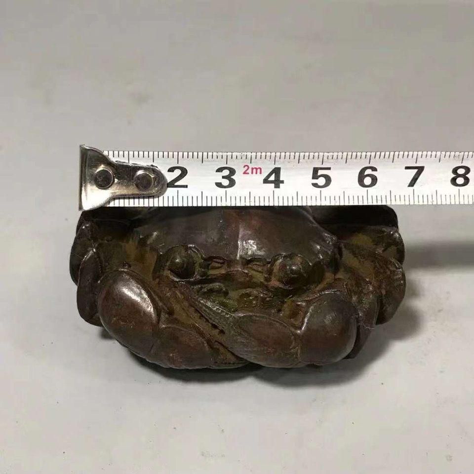 銅細工 カニ 茶寵 書道具 文房具 装飾品 工芸品 美術品 置物 銅細工 カニ 茶寵 書道具 文房具 装飾品 工芸品 美術品 置物