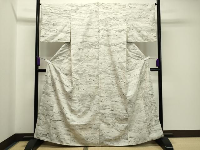 平和屋着物○男性 長襦袢 袷 絞り 五爪龍 金彩 正絹 逸品 CAAV6583vf 平和