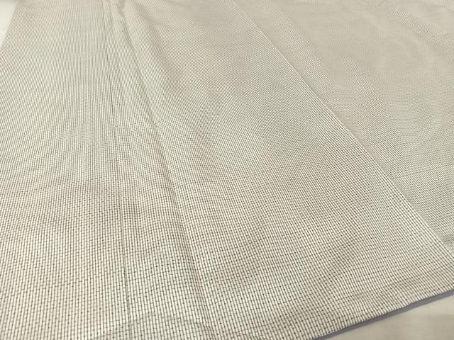 平和屋着物○本場大島紬 アンサンブル 道中着セット 白大島 格子