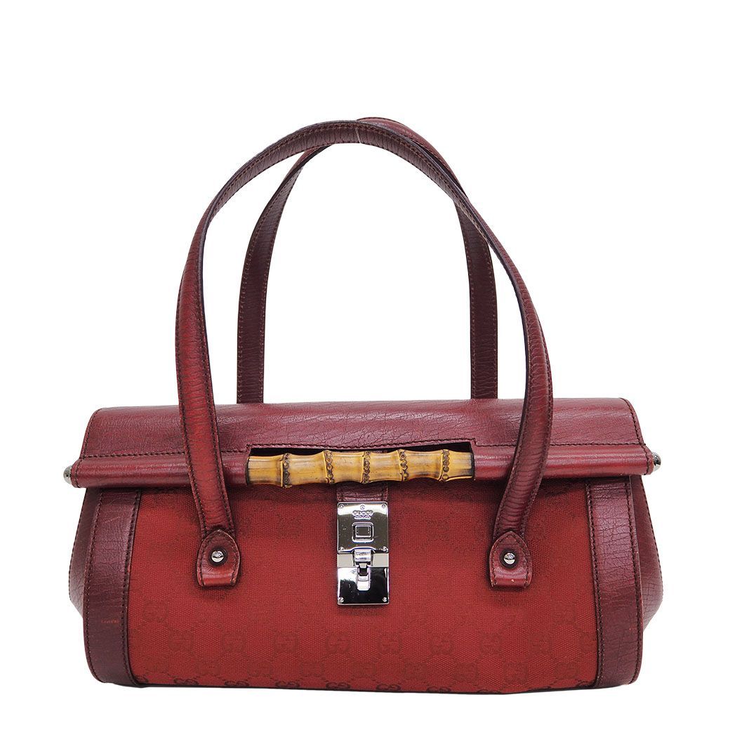 GUCCI グッチ 111713 GGキャンバス バンブー ハンドバッグ GUCCI グッチ 111713 GGキャンバス バンブー ハンドバッグ