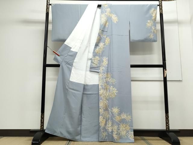 平和屋着物○訪問着 松葉文 金彩 正絹 逸品 CAAS9320th - メルカリ