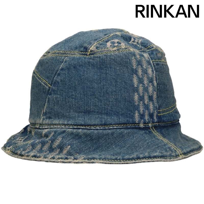 ルイヴィトン MP2733 ボネ・ダミエジャイアント ウェーブモノグラムデニムバケットハット メンズ 58 【2/27～3/18 タイムセール ...