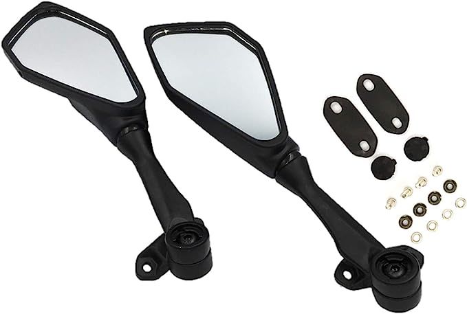 黒 カワサキ 用 ニンジャ 純正タイプ バックミラー リアビューミラー 左右2本set Kawasaki 用 Bike Ninja250 ...
