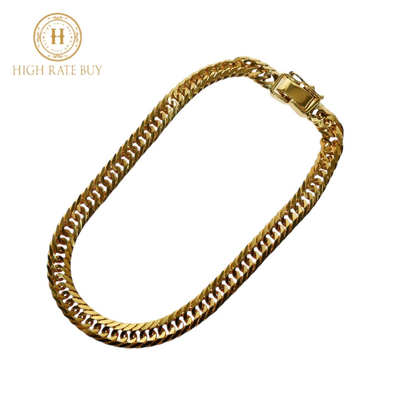 【新品】 喜平ブレスレット K18 18金 750 6面ダブル 20.3g 20cm 5.9mm キヘイ チェーン 金ブレス 造幣局検定マーク 20g 18cm メンズ アクセサリー - メルカリ