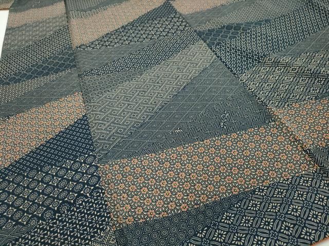 平和屋着物□江戸小紋 寄せ小紋柄 逸品 正絹 未使用 AAAW5044mf