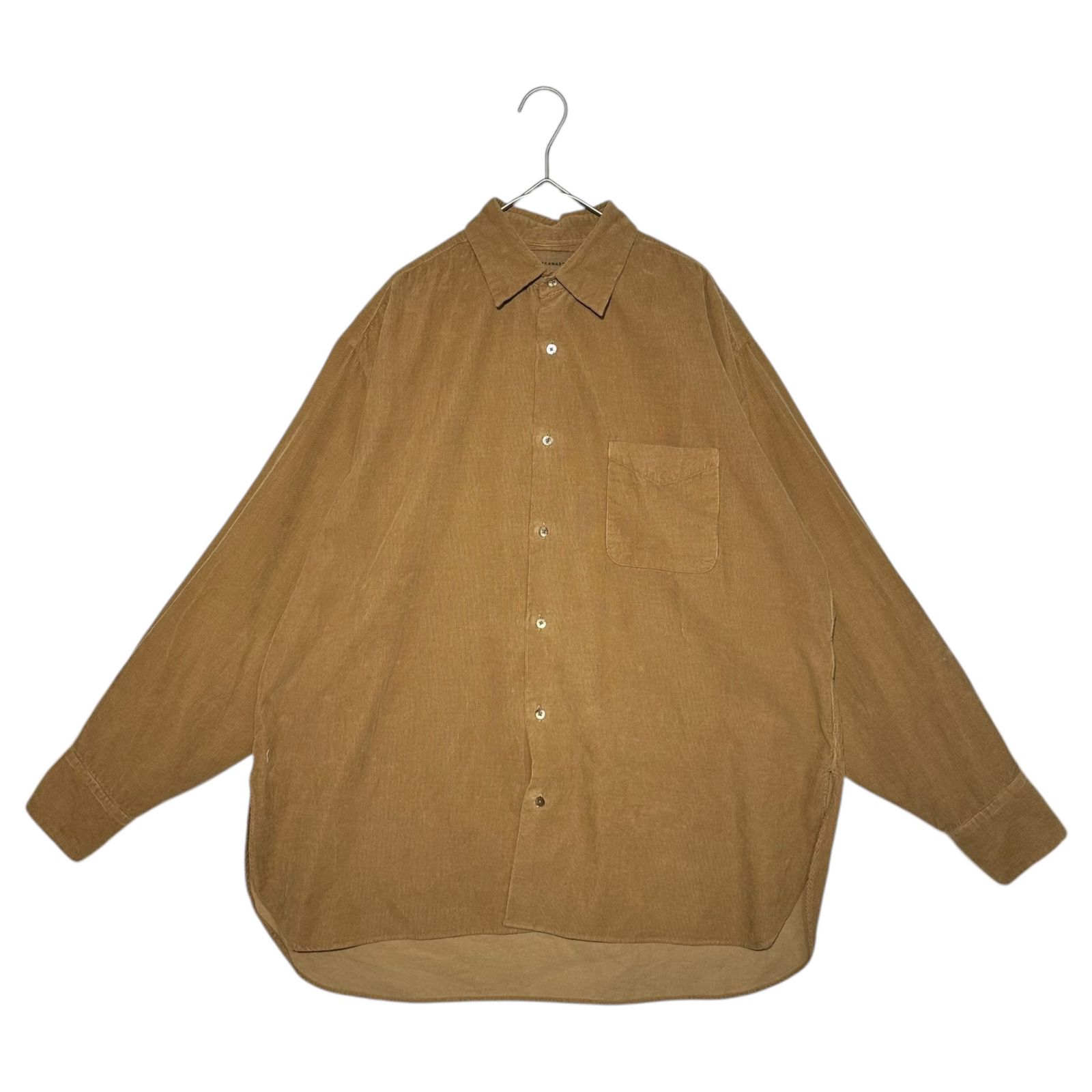 MARKAWARE(マーカウェア) 20AW Long sleeve corduroy basic shirt 長袖 コーデュロイ ベーシック シャツ A20C-10SH01C S ベージュ ...
