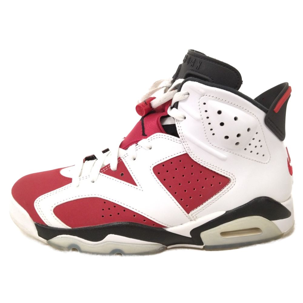 NIKE (ナイキ) AIR JORDAN 6 RETRO CARMINE エアジョーダン6 カーマイン ハイカットスニーカー ホワイト ...