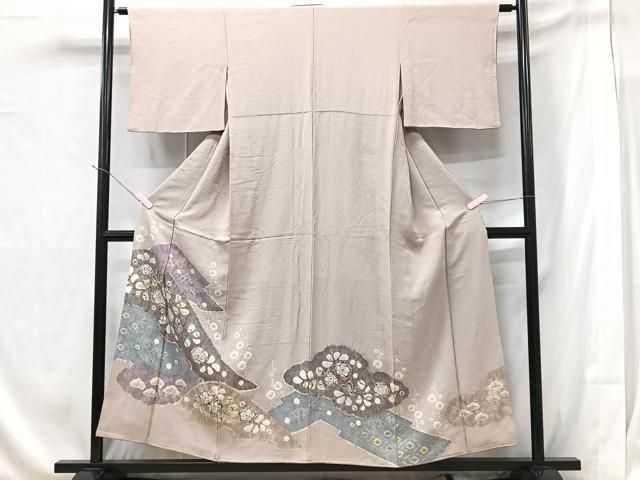 平和屋着物○長襦袢 袷 辻が花地紋 暈し染め 正絹 逸品 CAAW3866vf