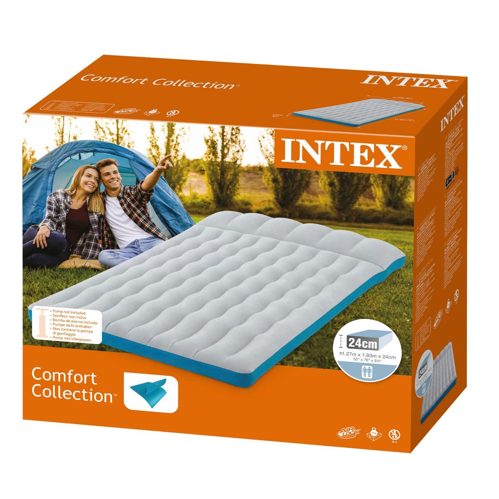 INTEX(インテックス) エアーベッド マット キャンプ用 キャンピングマット 127×193×24cm 67999 [日本正規品] 送料無料 】Style: 127×193×24cm INTEX(インテックス) エアーベッド