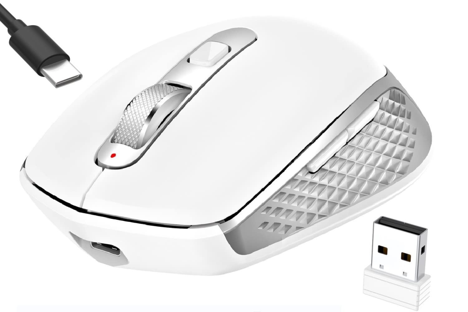 【人気商品】省エネルギー 静音 6ボタン 人間工学 Mouse 3.0/5.0 Bluetooth マウス & USB 持ち運び便利- 2 ...