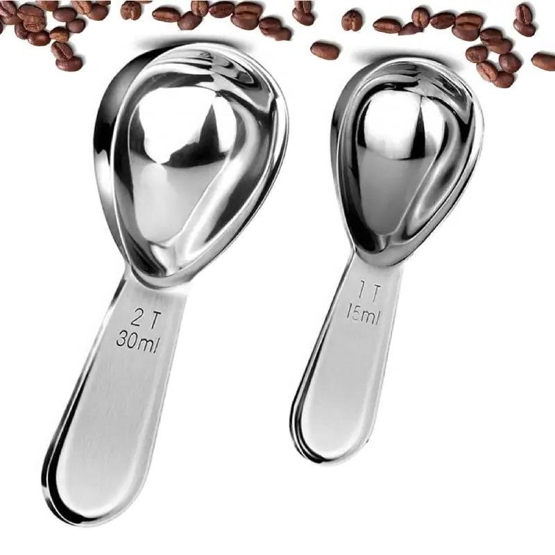 コーヒーメジャー メジャースプーン 計量スプーン 15ml 6g 1杯 30ml 12g 2杯 袋入り 調理用 ステンレス コンパクト 袋入り 箱入り プレゼント キャンプ用品 ソロキャンプ ...