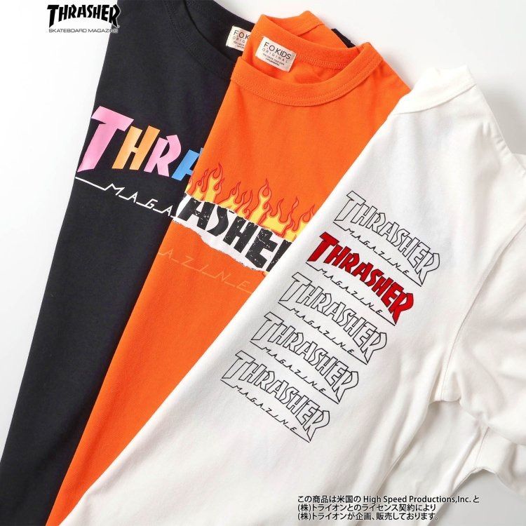 SALE。THRASHERコラボロンT - メルカリ