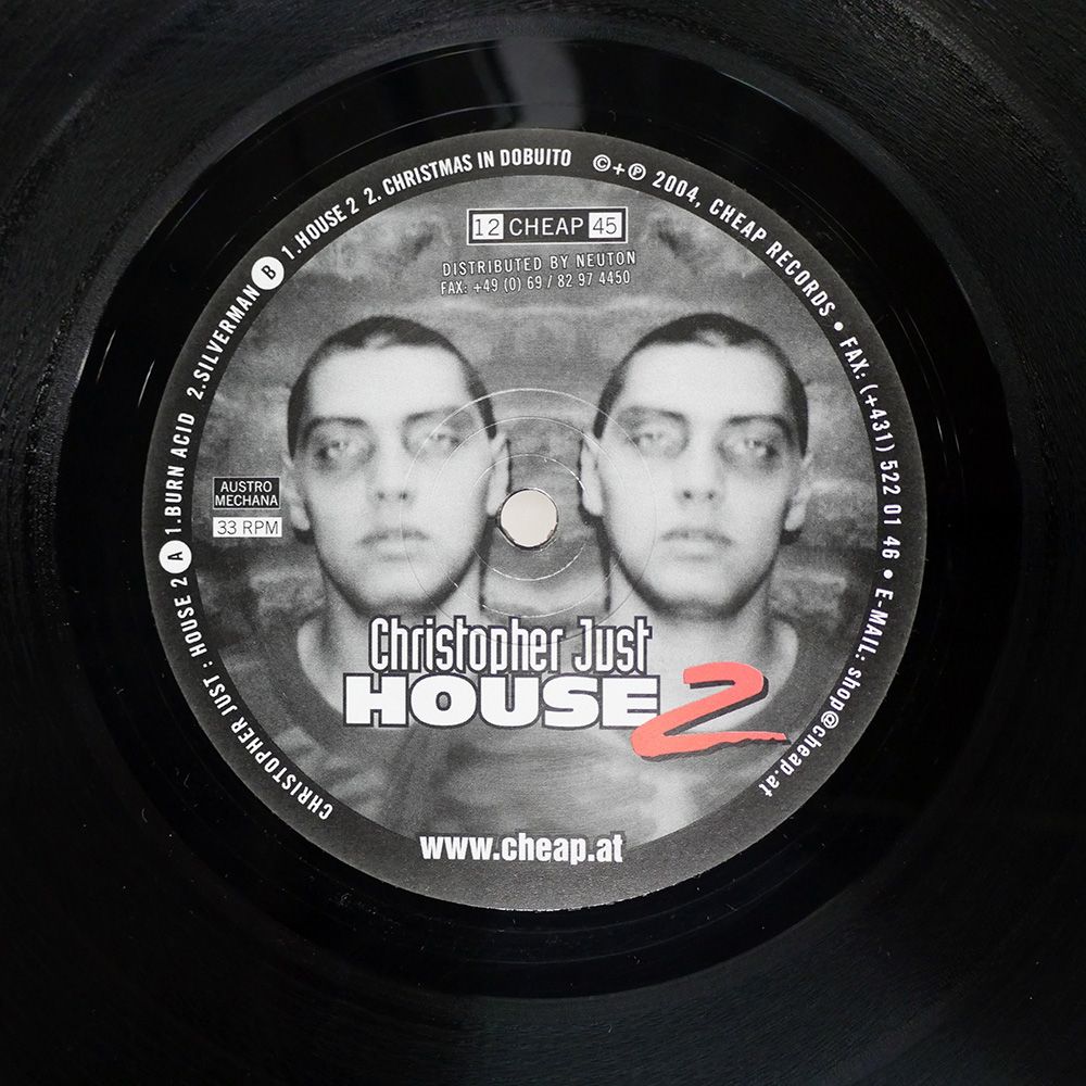 オーストリア盤 CHRISTOPHER JUST/HOUSE 2/CHEAP 12CHEAP45 12 - メルカリ