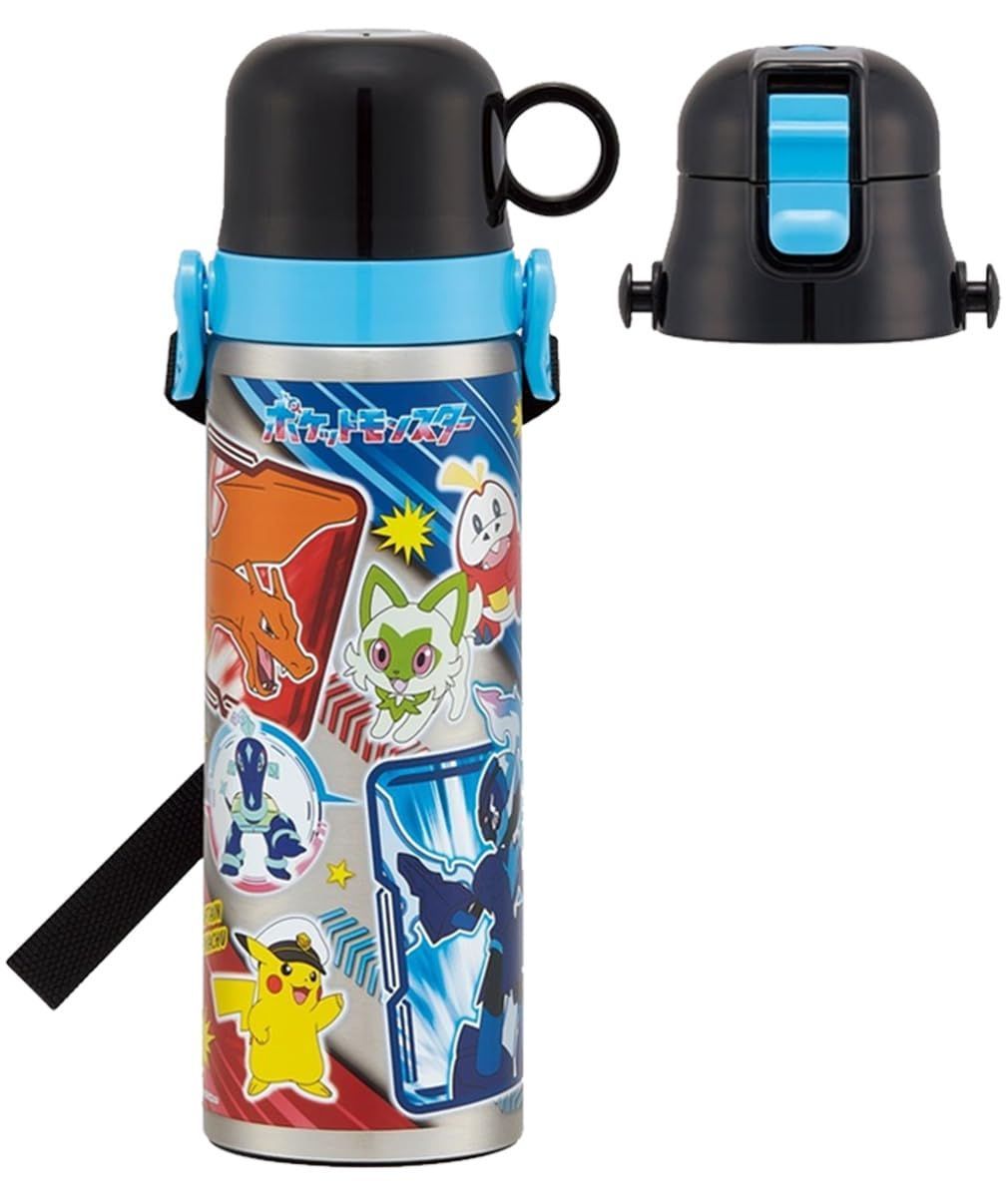 2way 580ml スケーター(Skater) 子供用 ステンレス 水筒 2way 直飲み 570ml コップ飲み ポケットモンスター 24 ポケモン 男の子 保温 保冷 ...