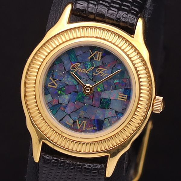 オパールファイア QZ ラウンド ロード オパール文字盤 レディース腕時計 YSD - USED-TOKYO-NO1 - メルカリ