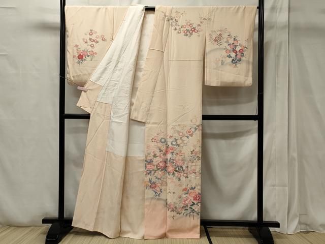 平和屋着物○訪問着 友禅 風景文 暈し染め 金彩 正絹 逸品 AAAY9904np