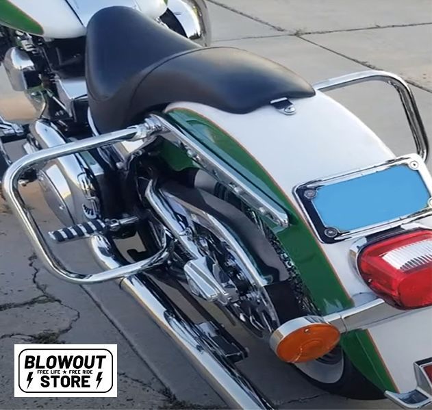 2000-2017年 サドルバッグガード ソフテイル スプリンガー ハーレー ヘリテイジ FLST FLSTC FXST FXSTB ...