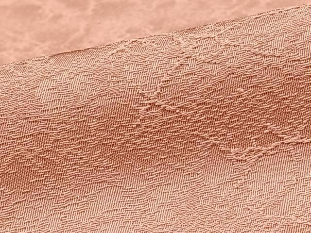 平和屋着物□上質な色無地 作家物 甚三紅色 正絹 逸品 AAAZ2862mf