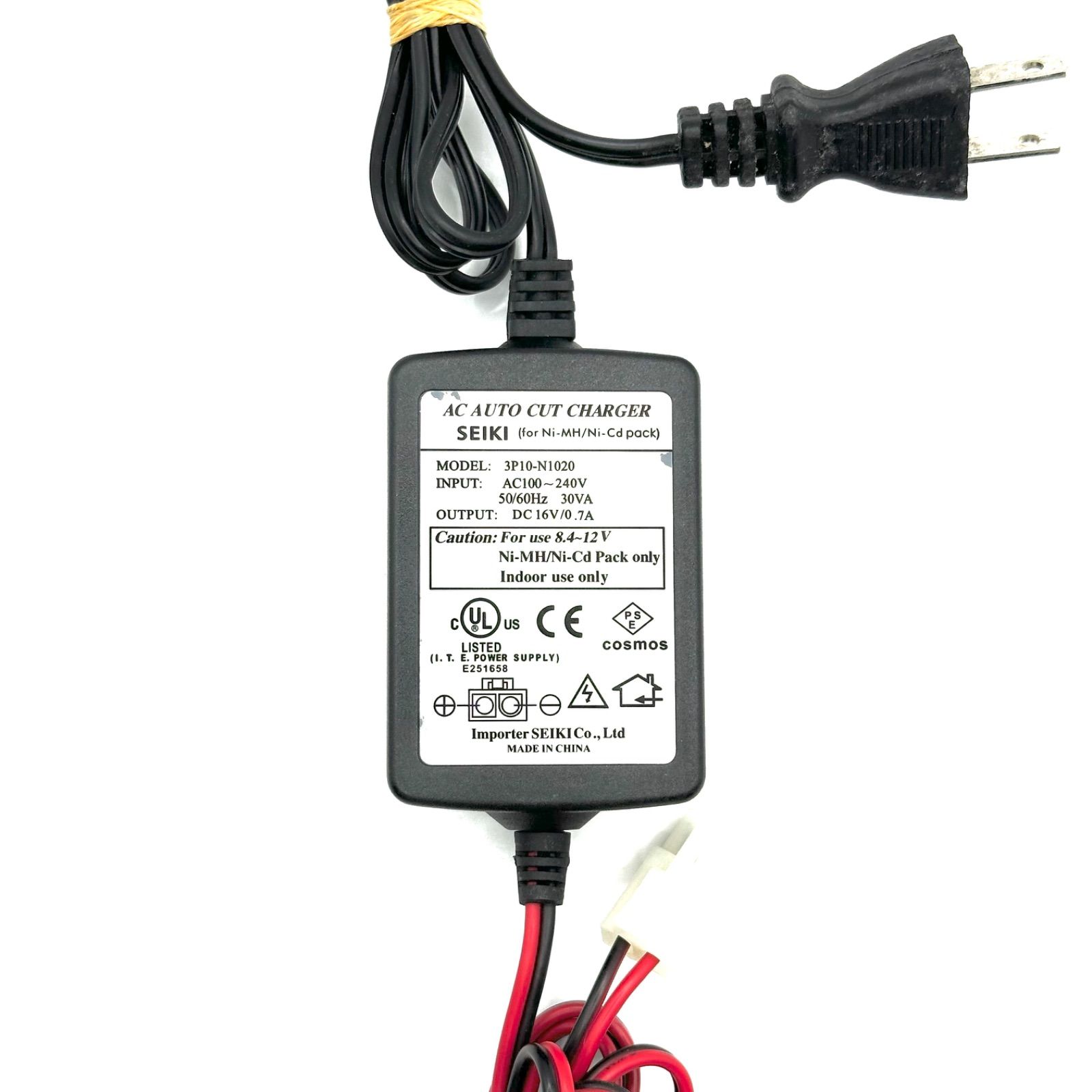 3P10-N1020 SEIKI セイキ 8.4V-12V Ni-MH Ni-Cd ニッケル水素 ニッカド バッテリー専用 ACデルタピーク 検知 オートカット 機能付き 充電器 チャージャー ...