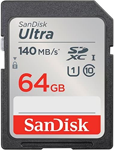 SanDisk 64GB Ultra SDXC UHS-I Memory Card - Up to 140MB/s, C10, U1, Full HD, SD Card - SDSDUNB ...