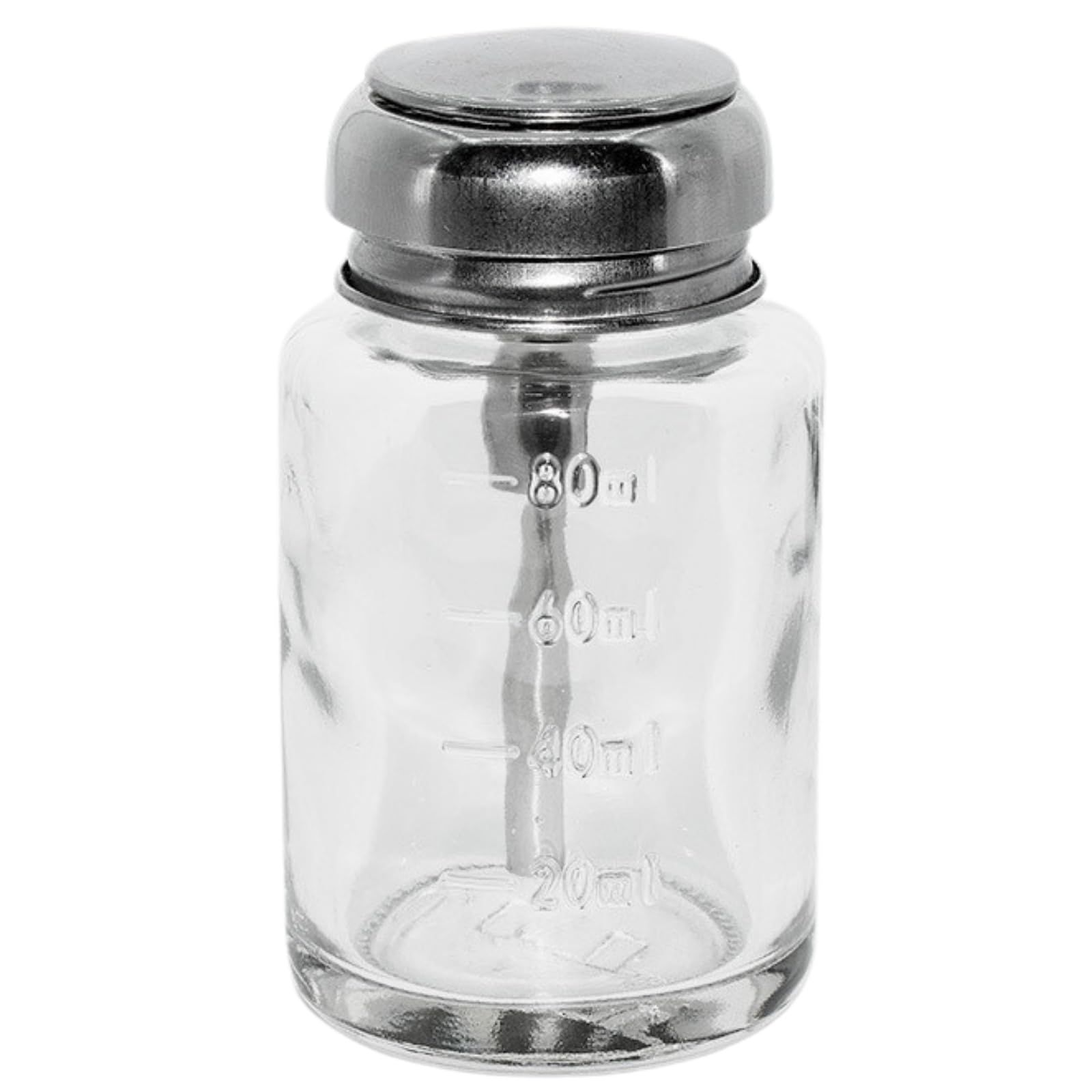 Quikaboo ハンドラップ クリーンポット 靴磨き 水 ディスペンサー 水差し プッシュダウンポンプディスペンサー ネイル 溶剤 容器 ポンプボトル アルコール エタノール ガラス ...