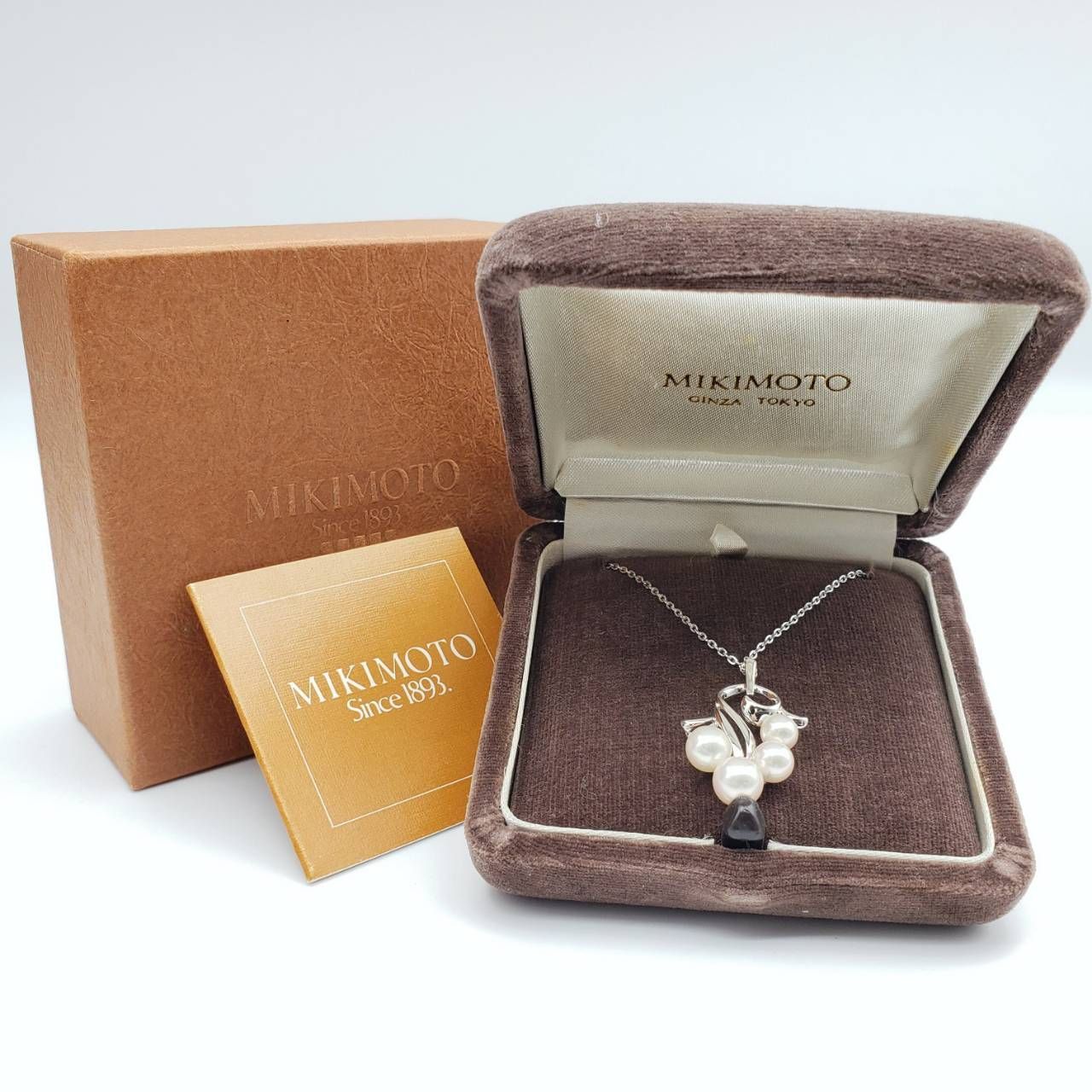 25千/A023828-1/MS3000/X041-10/ MIKIMOTO ミキモト ネックレス パール SILVER シルバー 約5.0㎜珠-約6.2㎜珠 箱付き - メルカリ
