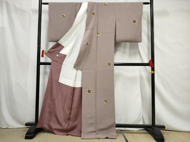 平和屋着物▽上質な小紋 単衣 総絞り 正絹 逸品 AAAY9438jh