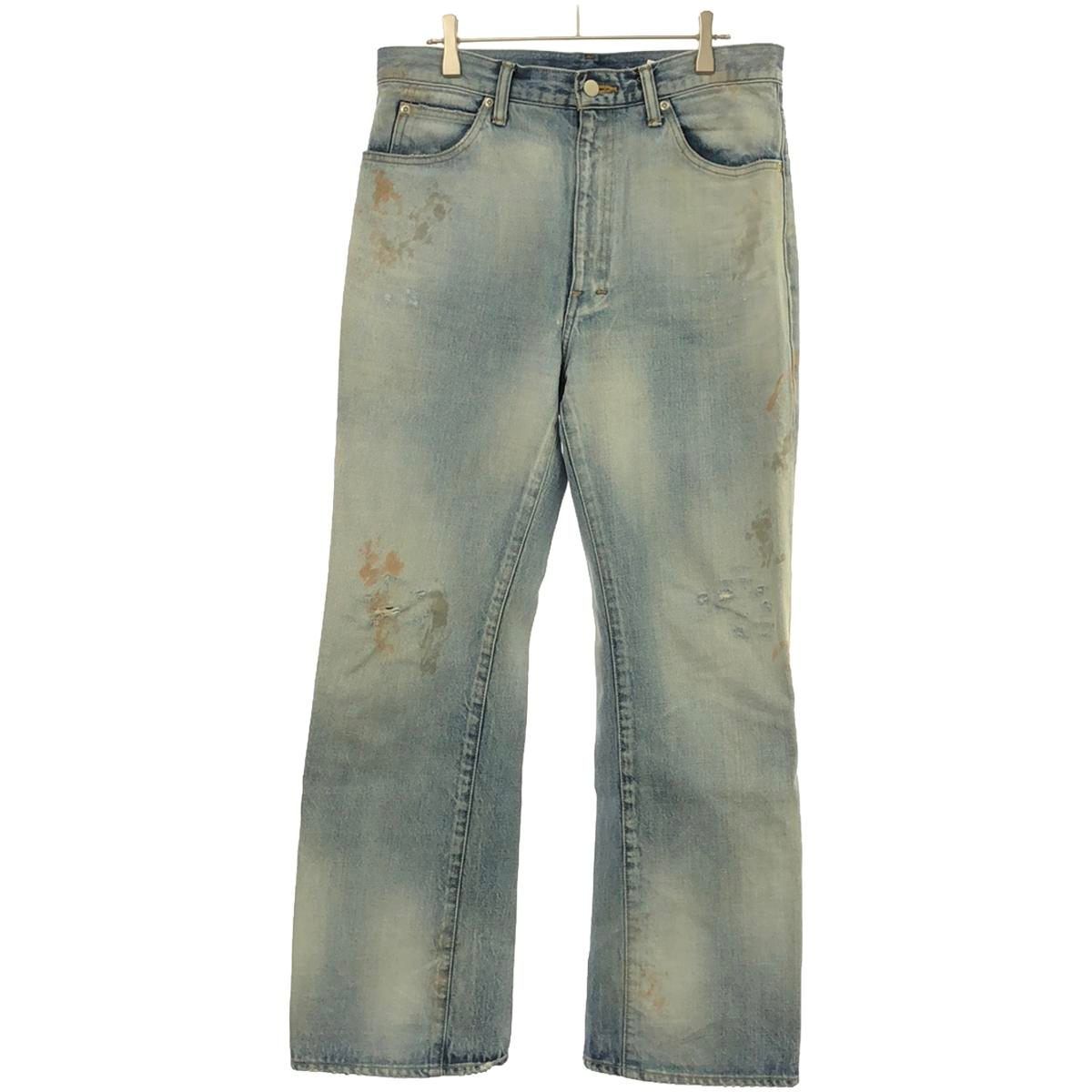 ANCELLM アンセルム 23SS AGING SELVEDGE SHOE CUT 5P DENIM PANTS エイジングセルヴィッジデニムパンツ ANC-PT18-B インディゴ 2 ...