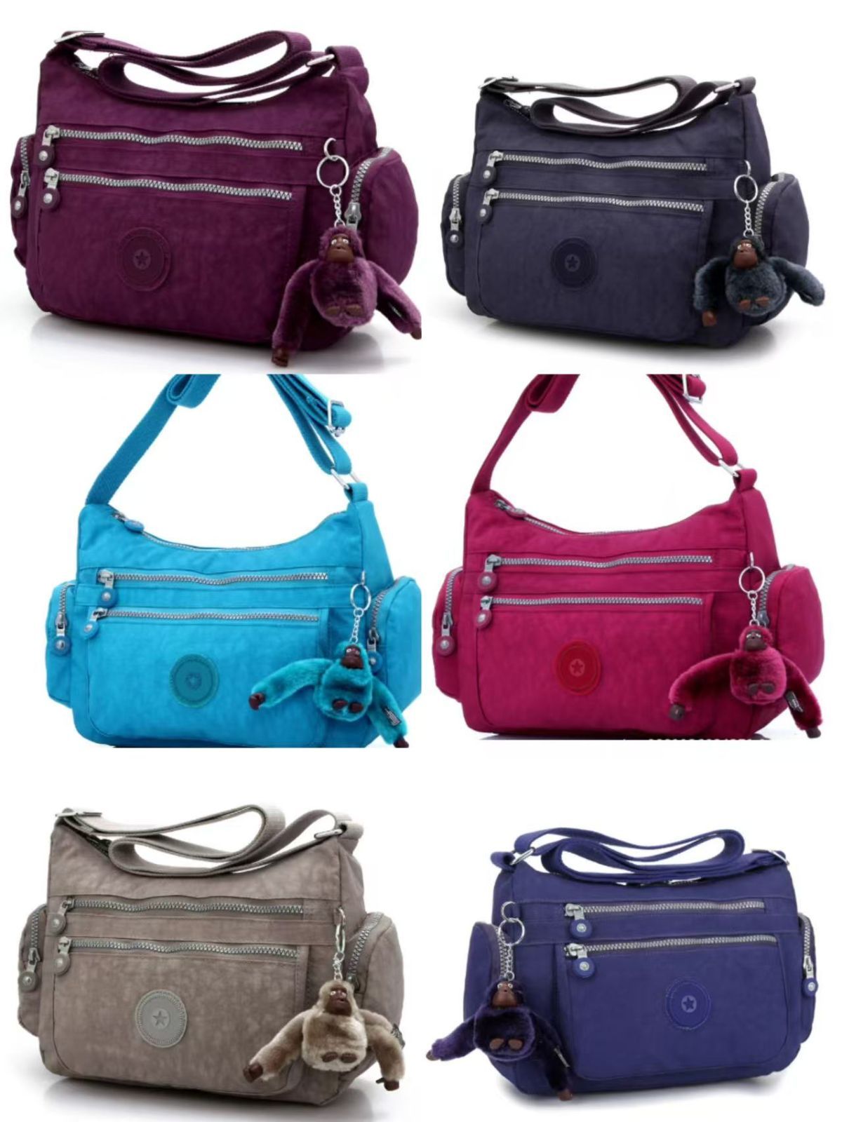 6カラーキプリング kipling バッグ ショルダーバッグ レディース 斜めがけ 軽い 旅行 在庫処分 デニム - メルカリ